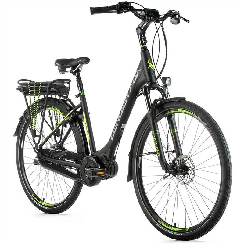 Leader Fox elektrokolo NEBA černo/zelené | Bezvakolo